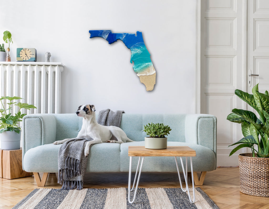 Florida Wall Art - Made with Real Florida Sand – Citrus Waves Art